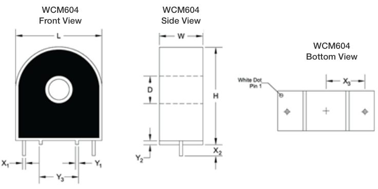 WCM604 Series Current Sense Transformer - Custom Transformers ...